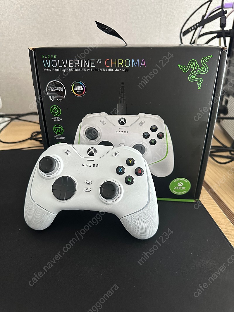 레이저 울버린 V2 크로마 화이트 단순개봉 팝니다 Xbox 중고나라