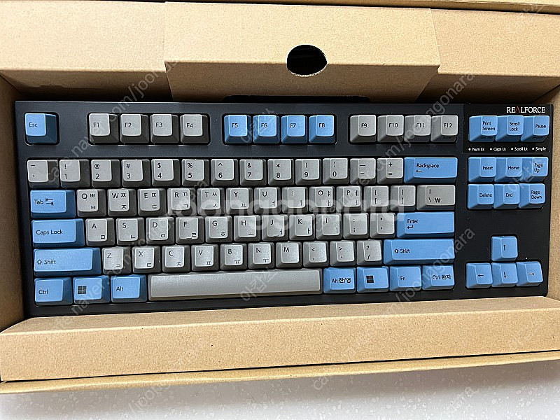 Realforce R3 Tls 그레이 블루 저소음 45 키보드마우스스피커 중고나라
