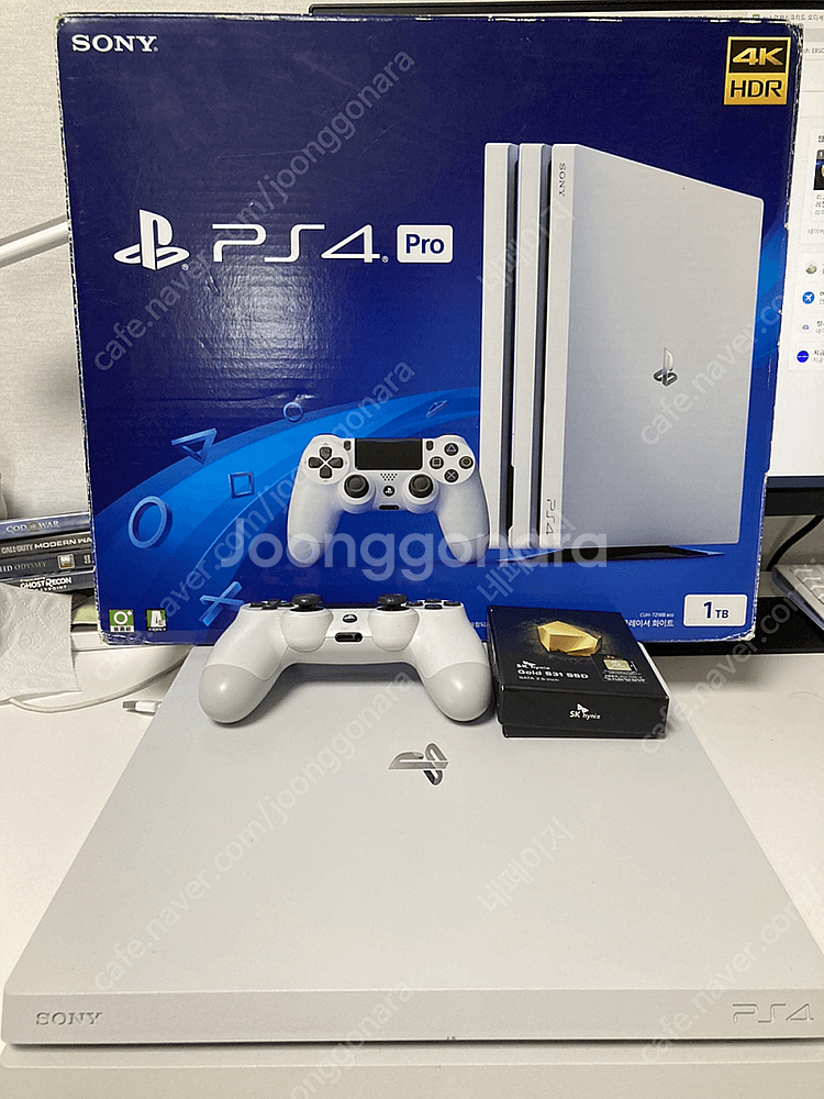 플스4 프로 ps4 pro 흰색 화이트 7218B 1t... | 플레이스테이션 | 중고나라