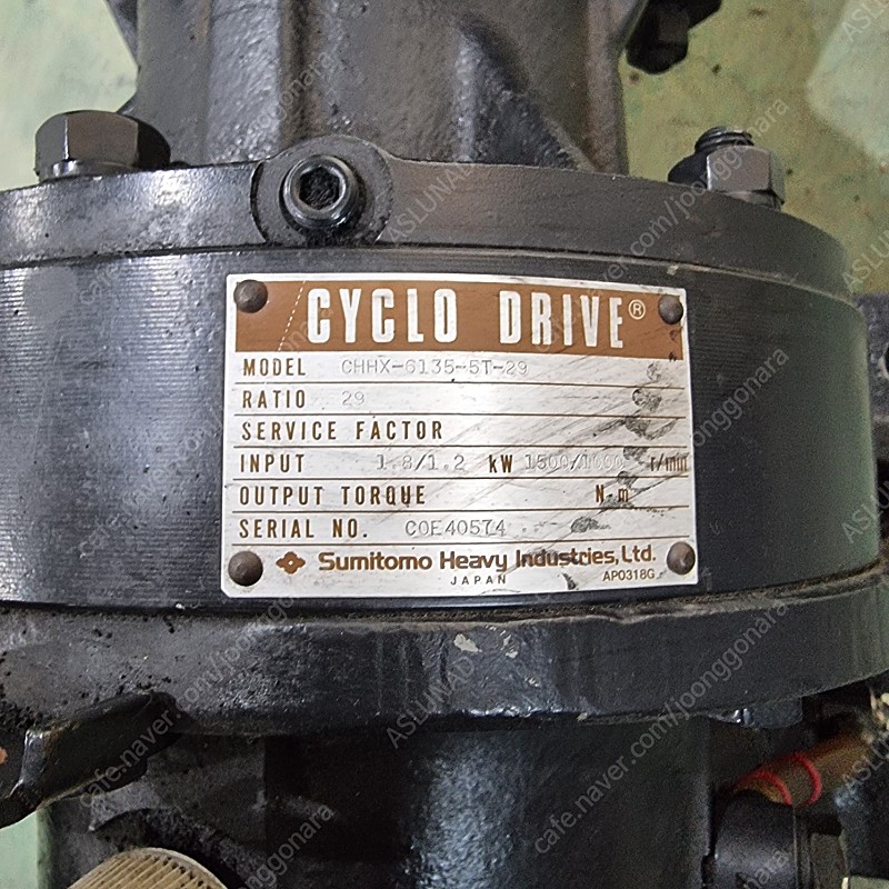 CYCLO DRIVE WITHOUT MOTOR CHHX... | 산업자재 | 중고나라