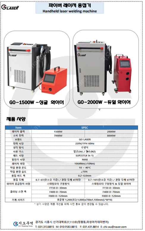 1.5KW / 2.0KW파이버 레이저 용접기 판매(수냉... | 금형공작 | 중고나라