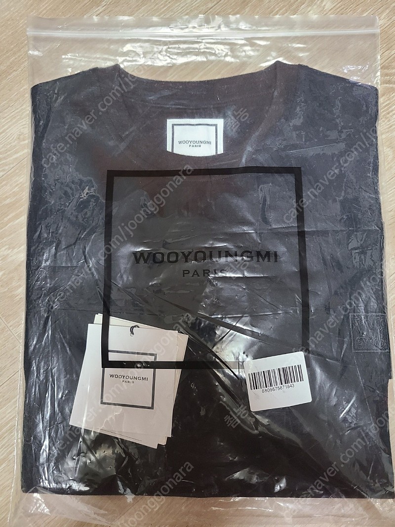 [48] 23ss 우영미 프레임 백로고 반팔 티셔츠 블... | 남성의류 | 중고나라