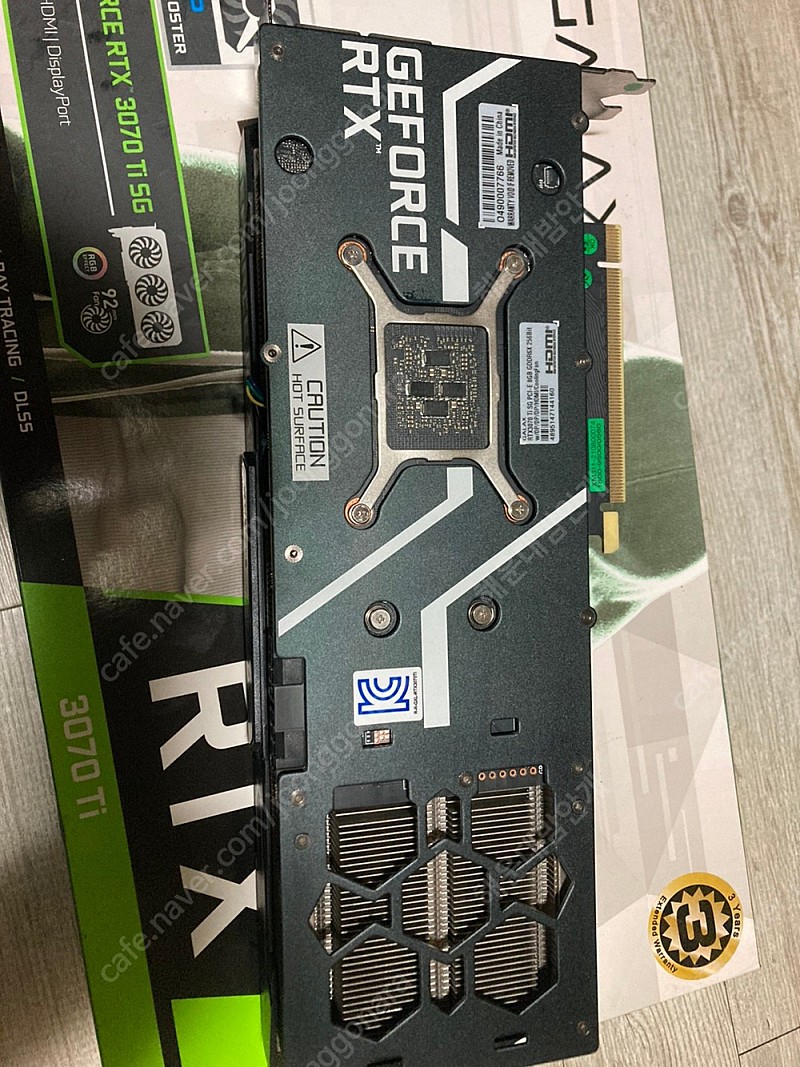 갤럭시 rtx 3070ti sg 3팬 박스풀 | CPU/메인보드 | 중고나라