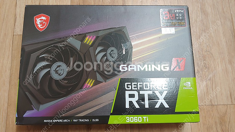 MSI RTX 3060TI GAMING X 게이밍 X ... | CPU/메인보드 | 중고나라