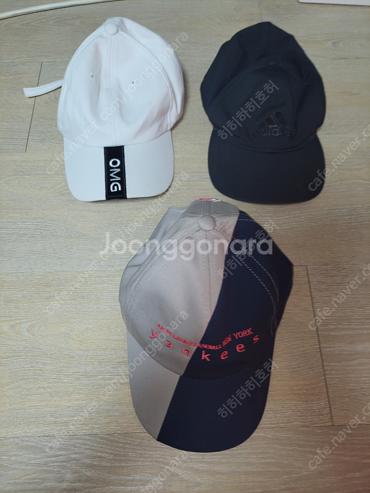 모자 3종 판매 아디다스 골프모자 Mlb 모자 남성의류 중고나라