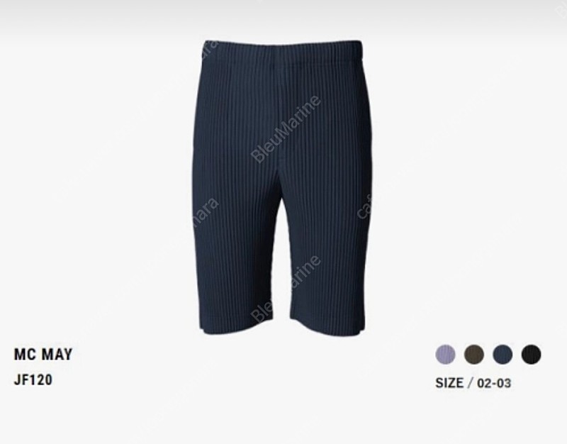 옴므플리세 5월 먼슬리 JF120 반바지 네이비 | 남성의류 | 중고나라