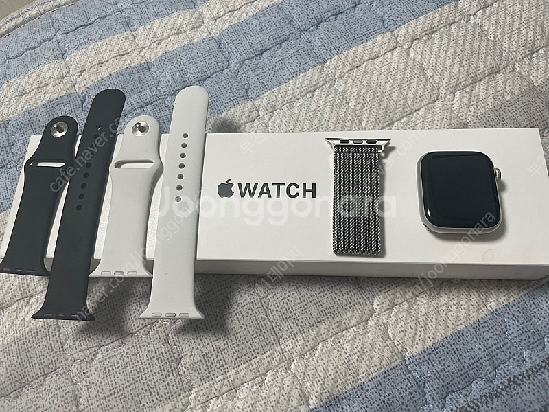 애플워치 Se2 44mm 셀룰러 실버 케이스거치대보호필름 중고나라