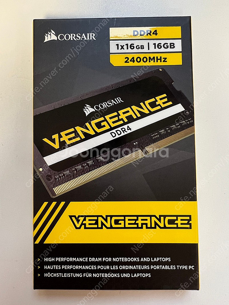 노트북램 커세어 벤젠스 DDR4 16G PC4-2400... | CPU/메인보드 | 중고나라