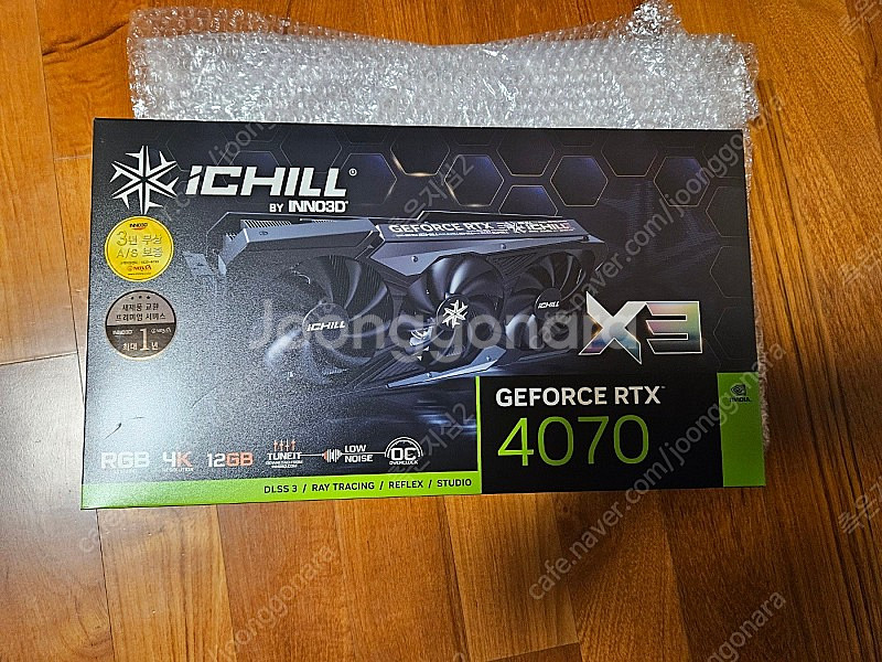 INNO3D iChiLL 지포스 RTX 4070 단순개... | CPU/메인보드 | 중고나라
