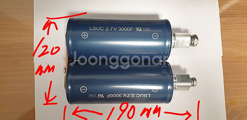 스폿기제작용 슈퍼콘덴서 LSUC 2.7V 3000F | 에어/유압 | 중고나라