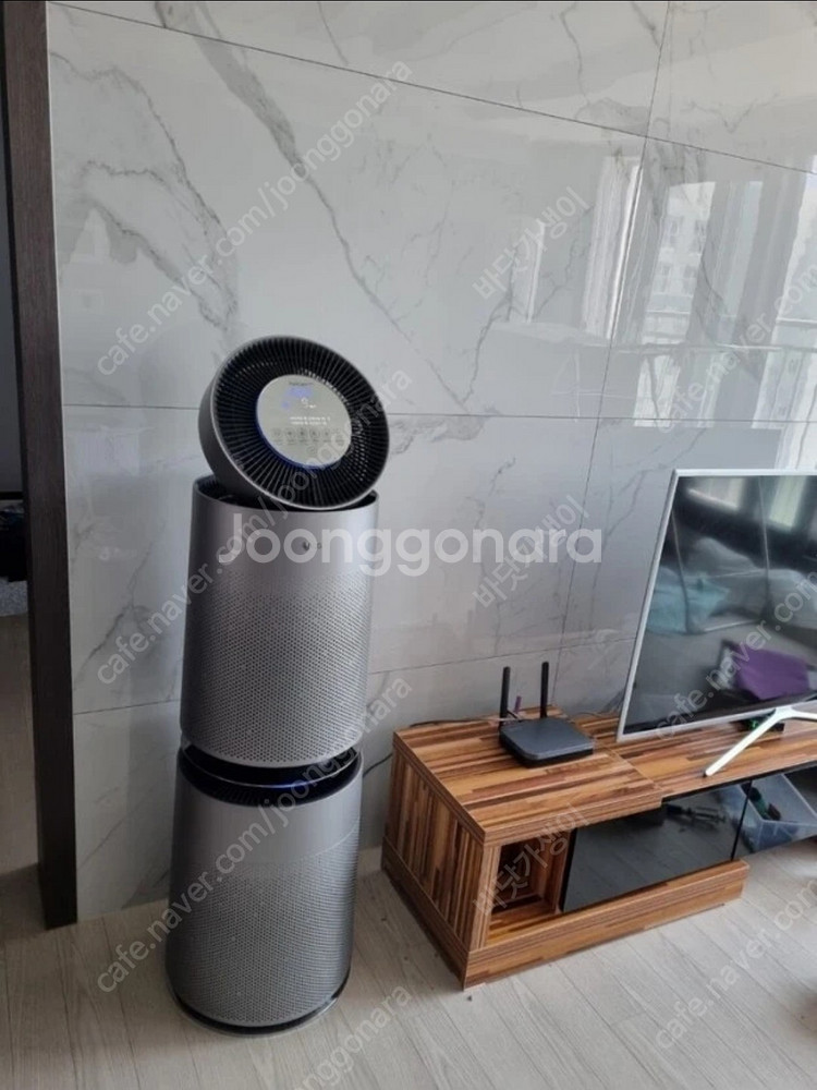 Lg 퓨리케어 펫플러스 2단 35평형 공기청정기 세탁기건조기 중고나라