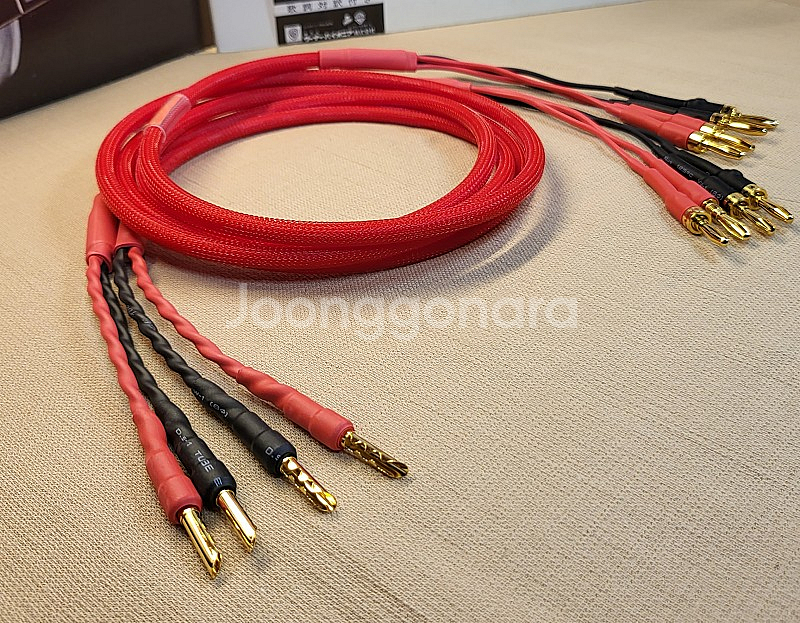 카나레[4s6]스피커케이블 [바이와이어링] 1.5m 페... | 오디오/홈시어터 | 중고나라