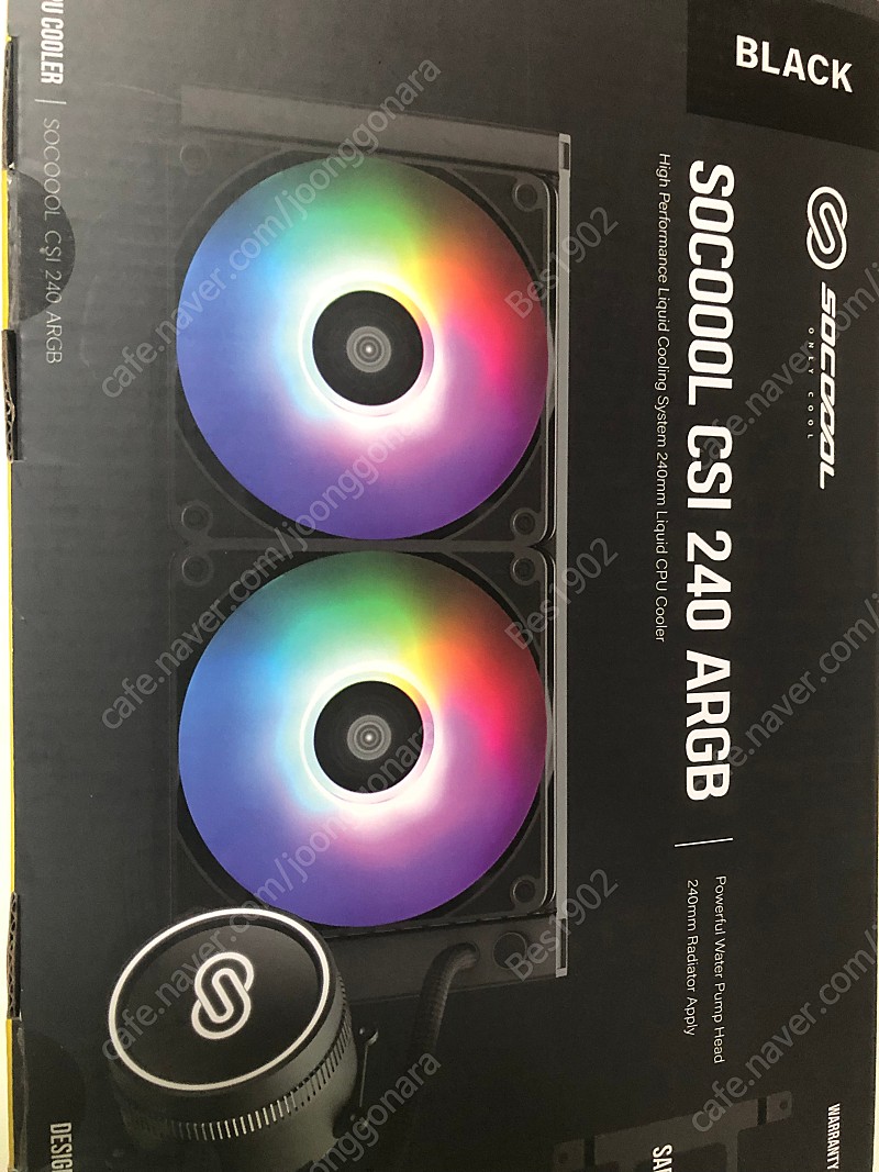 3rsys socoool csi 240 ARGB 수냉쿨... | CPU/메인보드 | 중고나라
