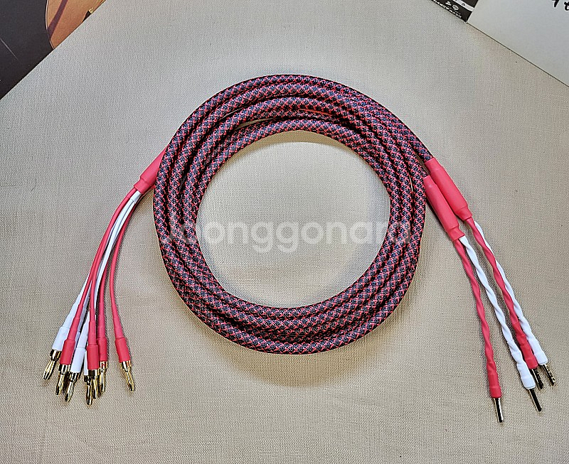 카나레[4s8]스피커케이블 [바이와이어링] 2.5m 페... | 오디오/홈시어터 | 중고나라