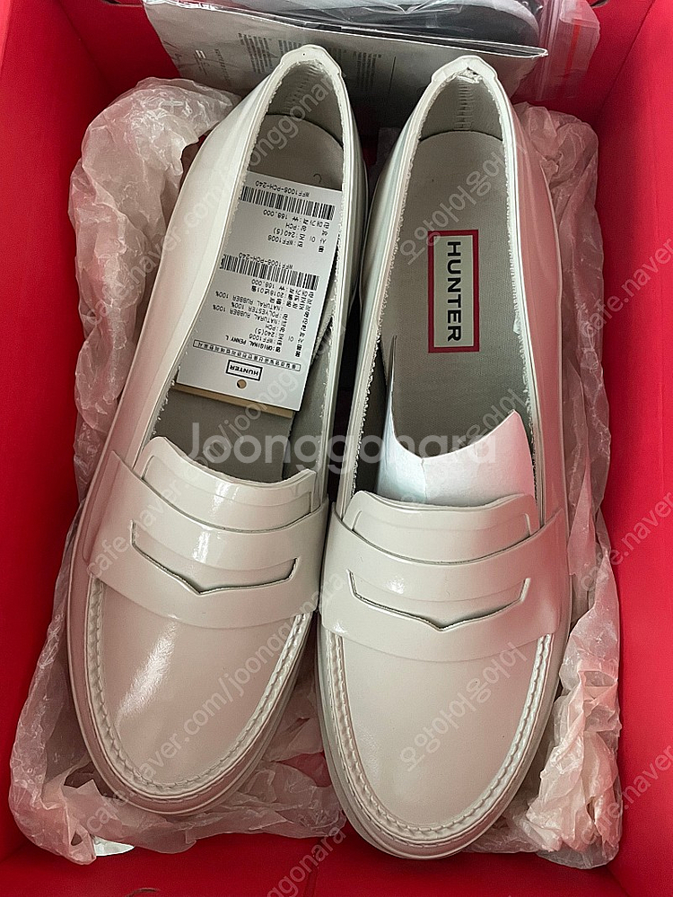 헌터 레인로퍼 페니로퍼 아이보리 240(UK5) | 여성의류 | 중고나라