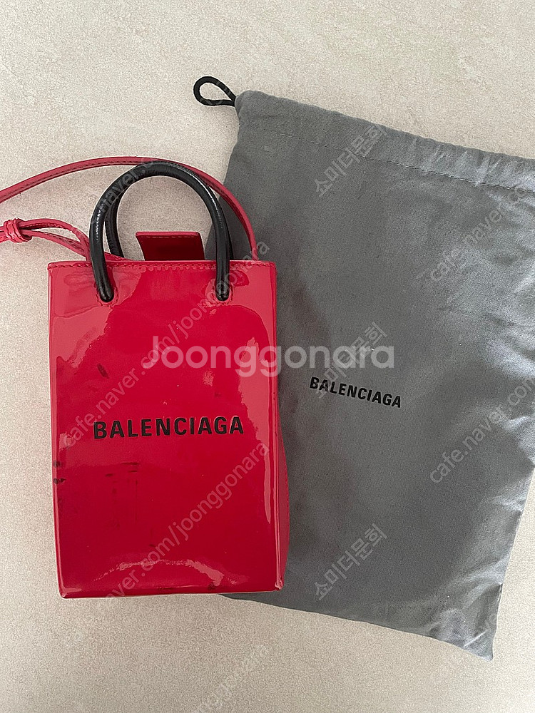발렌시아가 폰홀더백 5만원 숄더백 중고나라