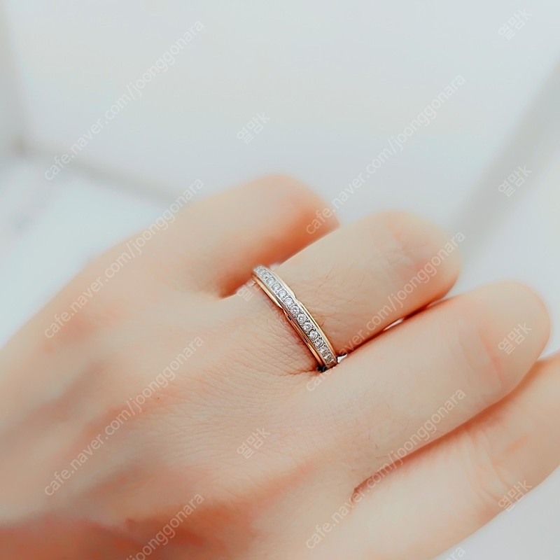 18k 골든듀 다이아 반지 pt950 | 반지/귀걸이 | 중고나라