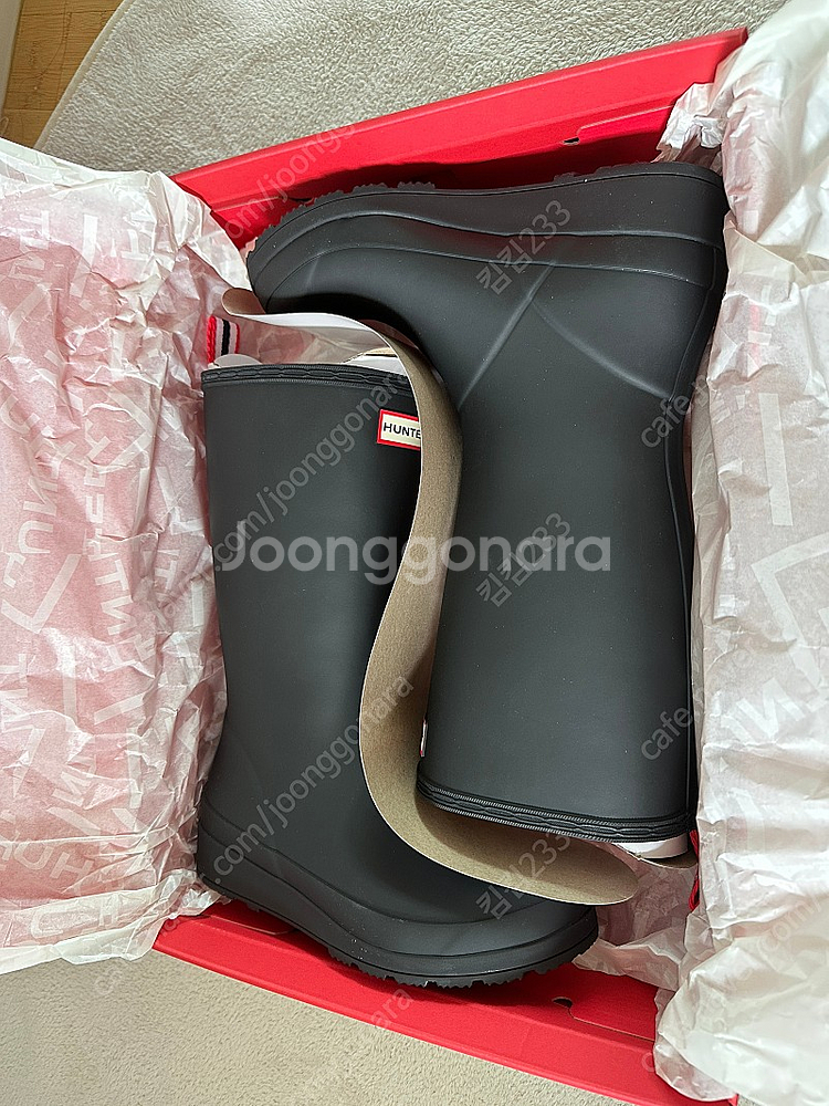 (새상품) 헌터 레인부츠 플레이톨 230 UK4 | 여성의류 | 중고나라