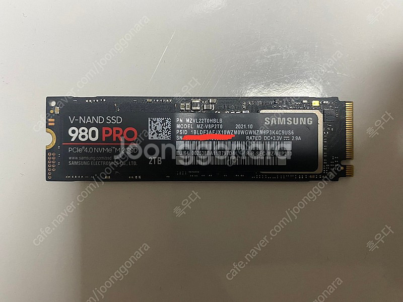 삼성 980 PRO 2TB 2테라 M.2 NVMe SS... | HDD/SSD/ODD | 중고나라