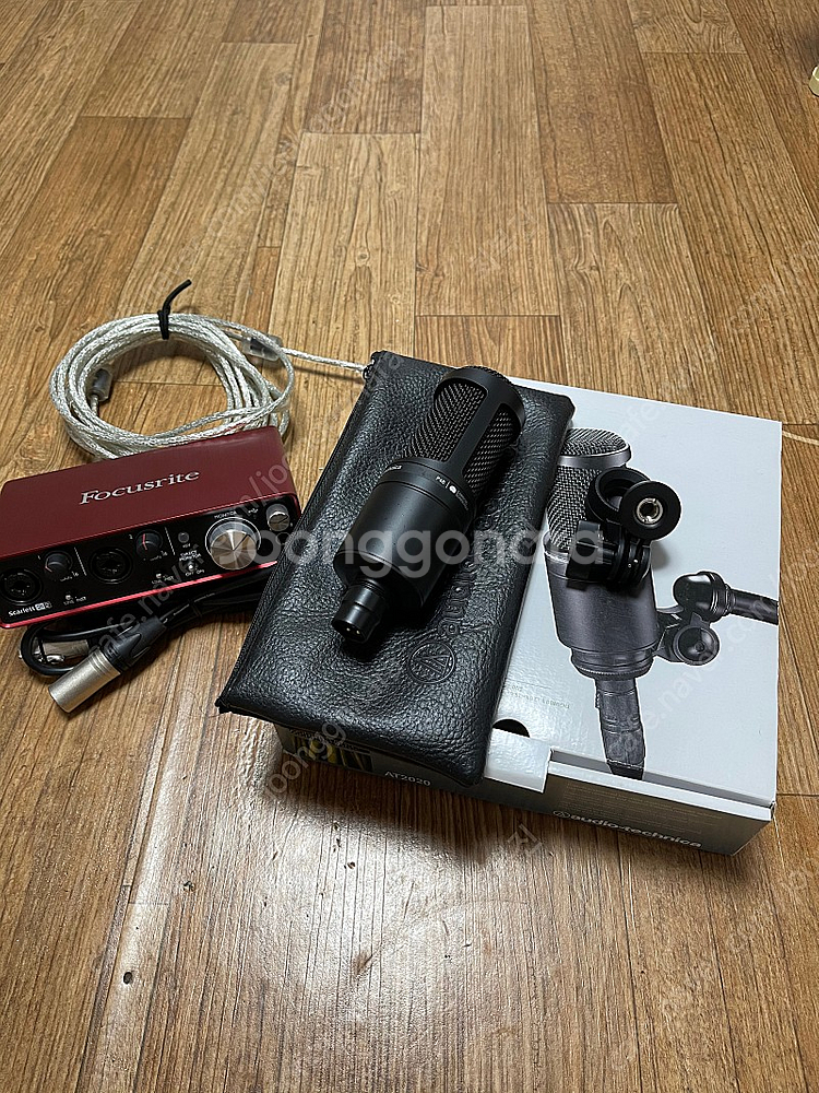 오디오 인터페이스 스칼렛 2i2 2세대,AT2020 콘... | 오디오/홈시어터 | 중고나라