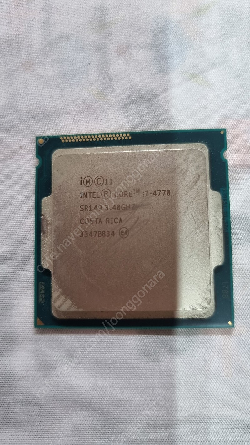 인텔 4세대 하스웰 i7-4770 cpu+기본쿨러 | CPU/메인보드 | 중고나라