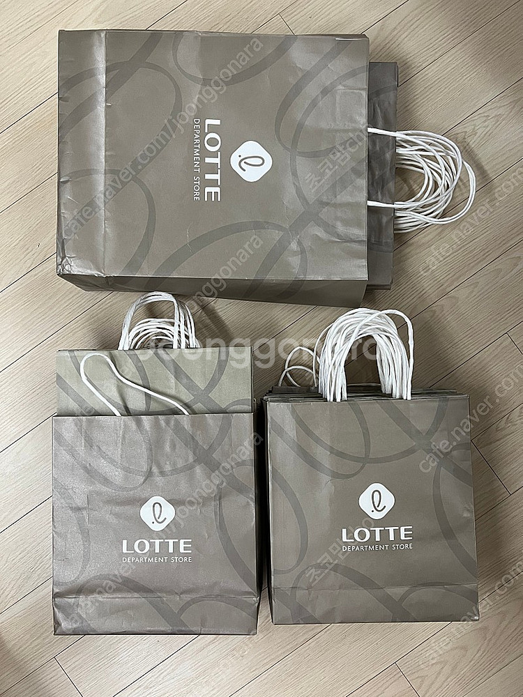 롯데백화점 쇼핑백 50개 숄더백 중고나라