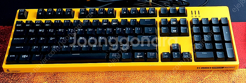 A급 완전방수 앱코 K660 스페셜에디션 엘로우 광축키... | 키보드/마우스/스피커 | 중고나라