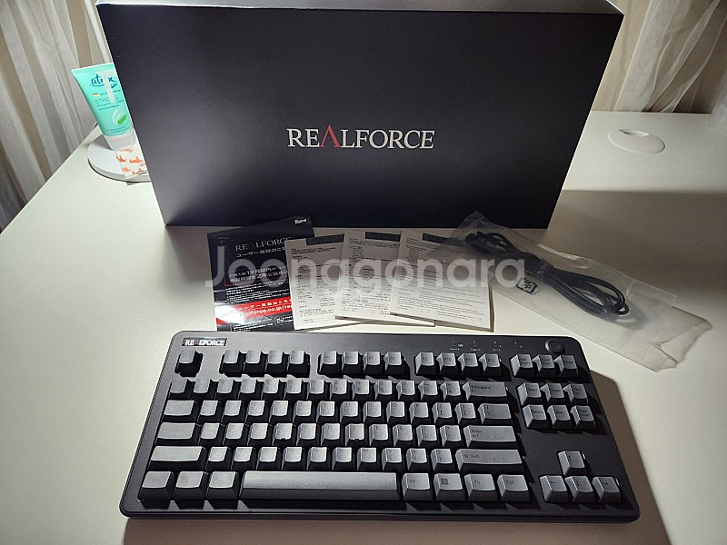 타건영상 있음, 리얼포스R3 TKL 블랙 30g 풀윤활... | 키보드/마우스/스피커 | 중고나라