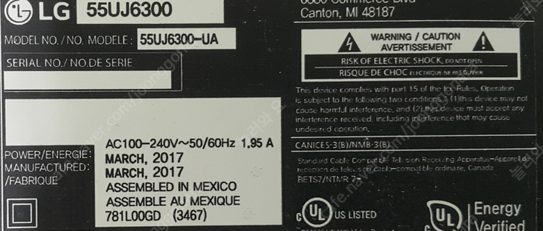 LG 55인치(55UJ6300) 스마트 4K UHD L... | TV | 중고나라