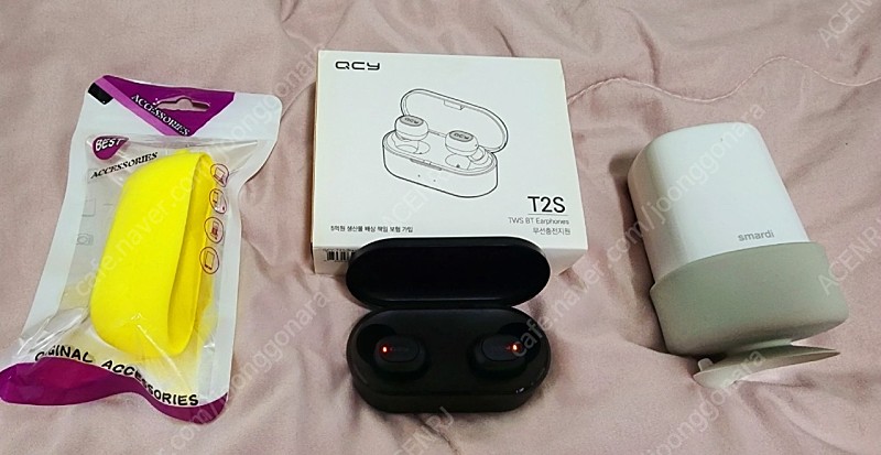 QCY T2S + s-cube 블루투스 스피커 택포 | 이어폰/헤드폰 | 중고나라