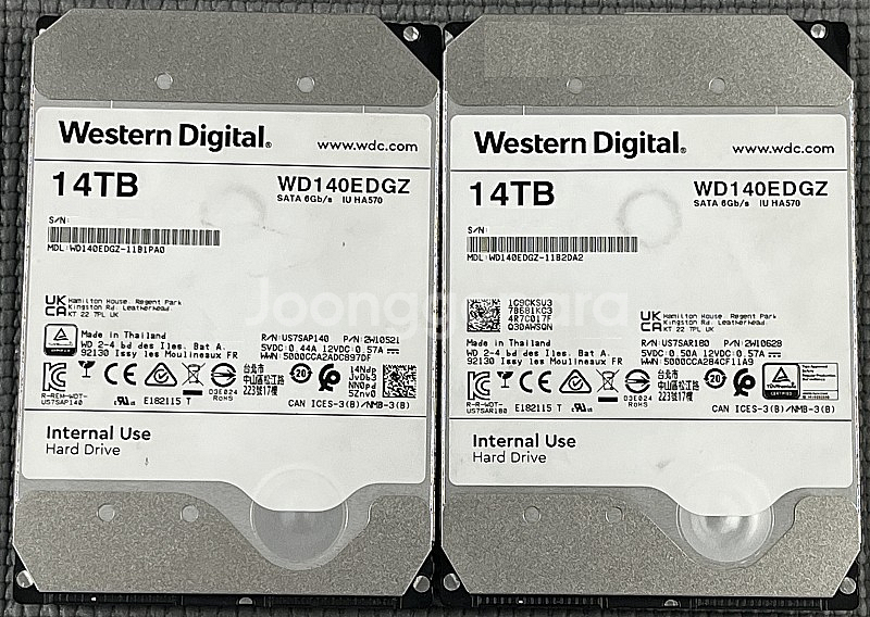 WD 14테라 14TB 하드 디스크 HDD WD140E... | HDD/SSD/ODD | 중고나라