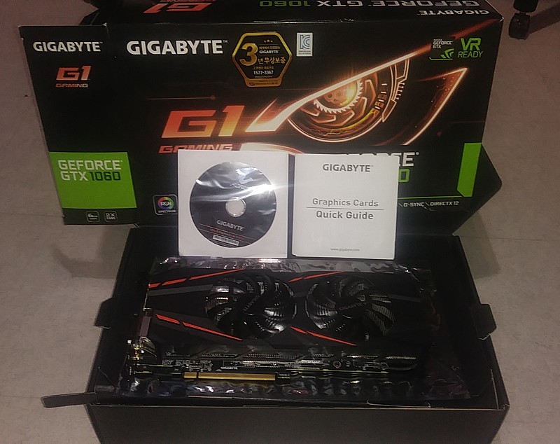 기가바이트 GTX 1060 6gb | CPU/메인보드 | 중고나라