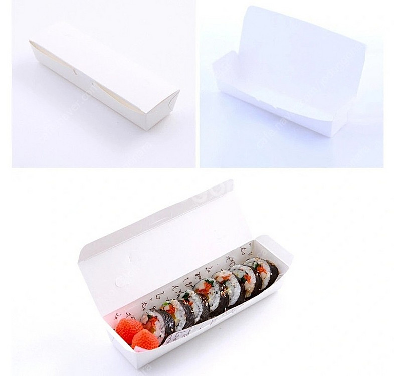 새상품 김밥 종이 도시락 포장 케이스 50개입 2 리빙생활 중고나라