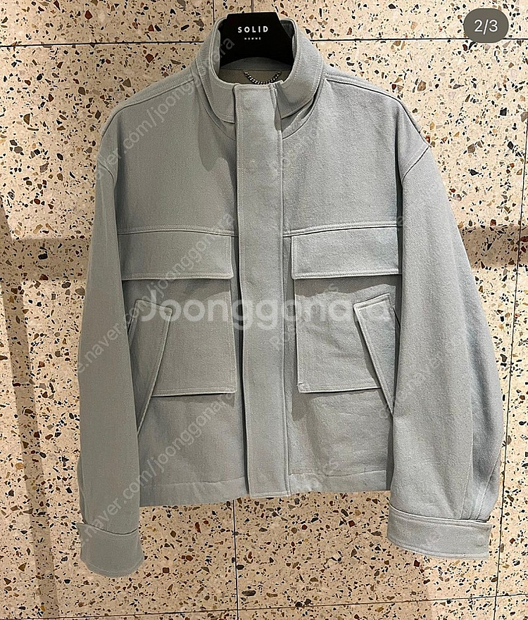 [50] 23SS 솔리드옴므 블루 멀티 포켓 자켓 팔아... | 중고나라 카페에서 운영하는 공식 사이트