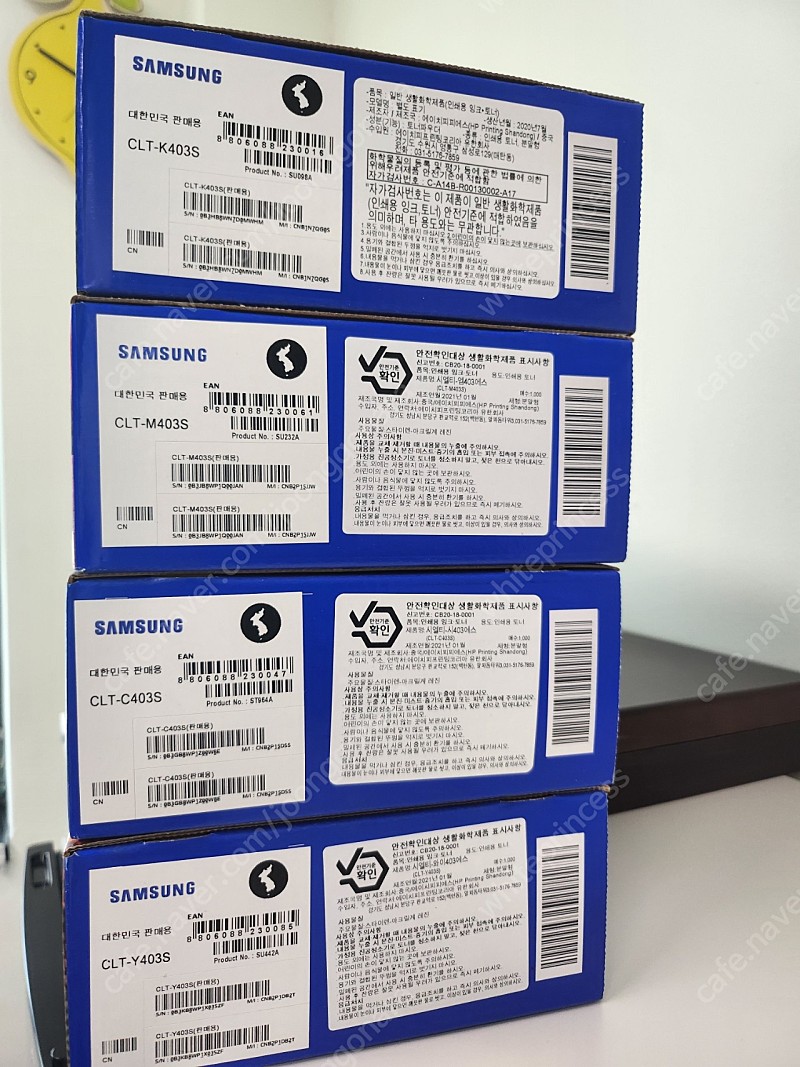 삼성정품토너 CLT-403S 4색세트 SL C435 4... | CPU/메인보드 | 중고나라