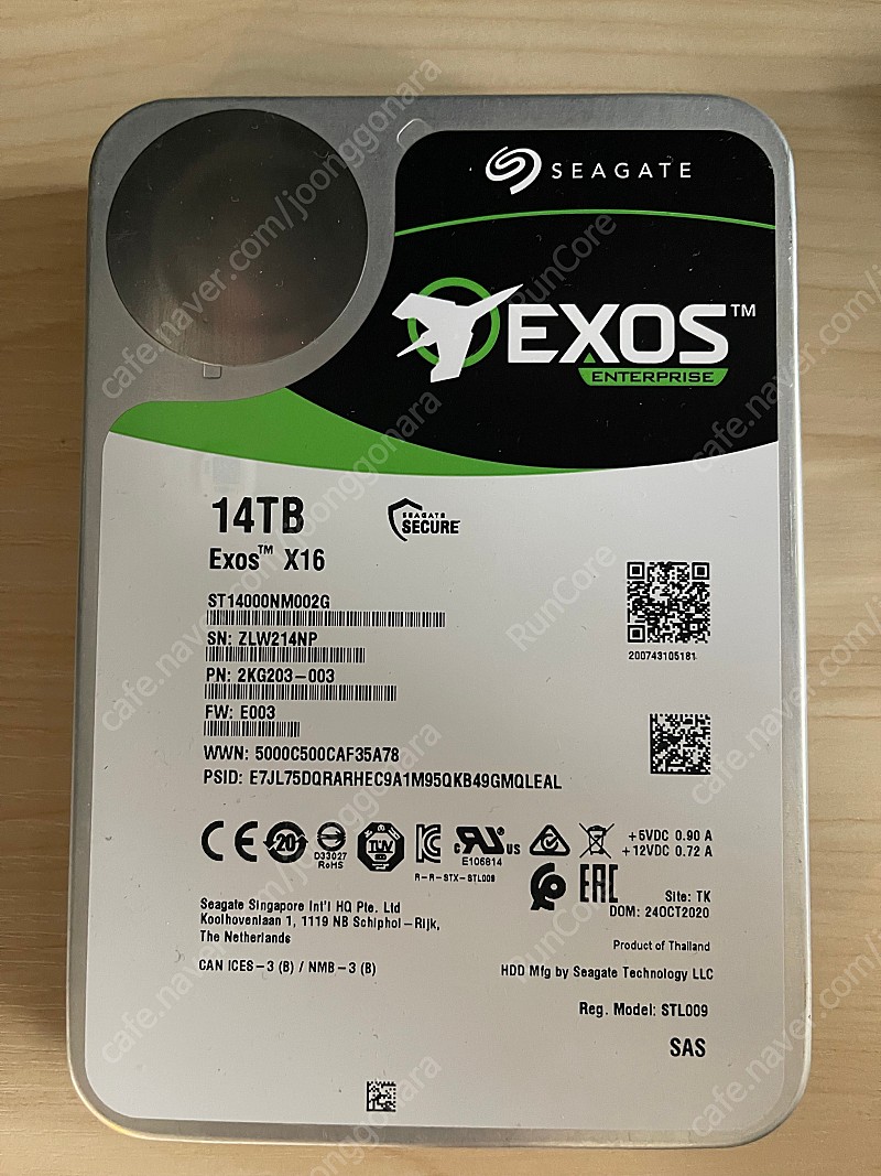 시게이트 Exos x16 14TB SAS HDD | HDD/SSD/ODD | 중고나라
