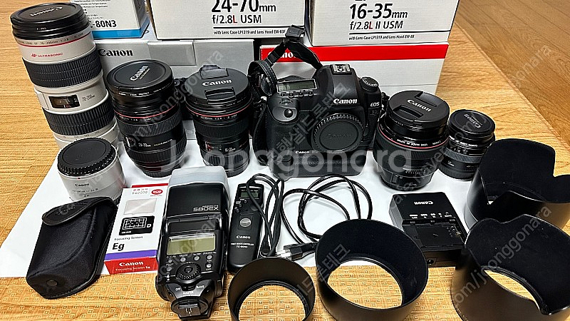 [일괄] 5D Mark2 & 세로그립외 렌즈일괄처분 | DSLR | 중고나라