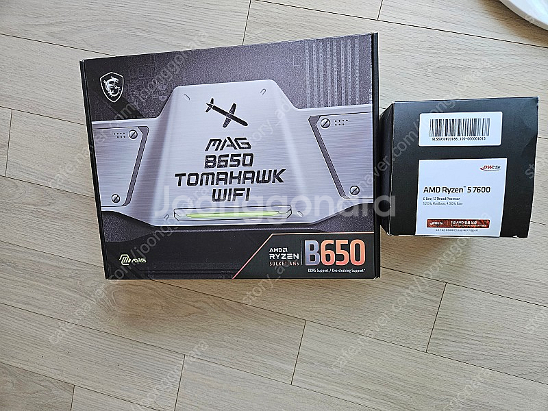 라이젠 7600 b650 토마호크 rc1800 램32 ... | CPU/메인보드 | 중고나라