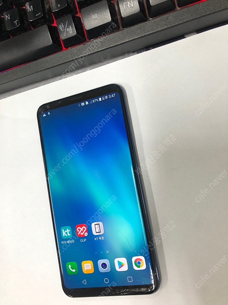 179150 KT V30 블루 64GB 무잔상+파손폰 ... | 삼성 | 중고나라