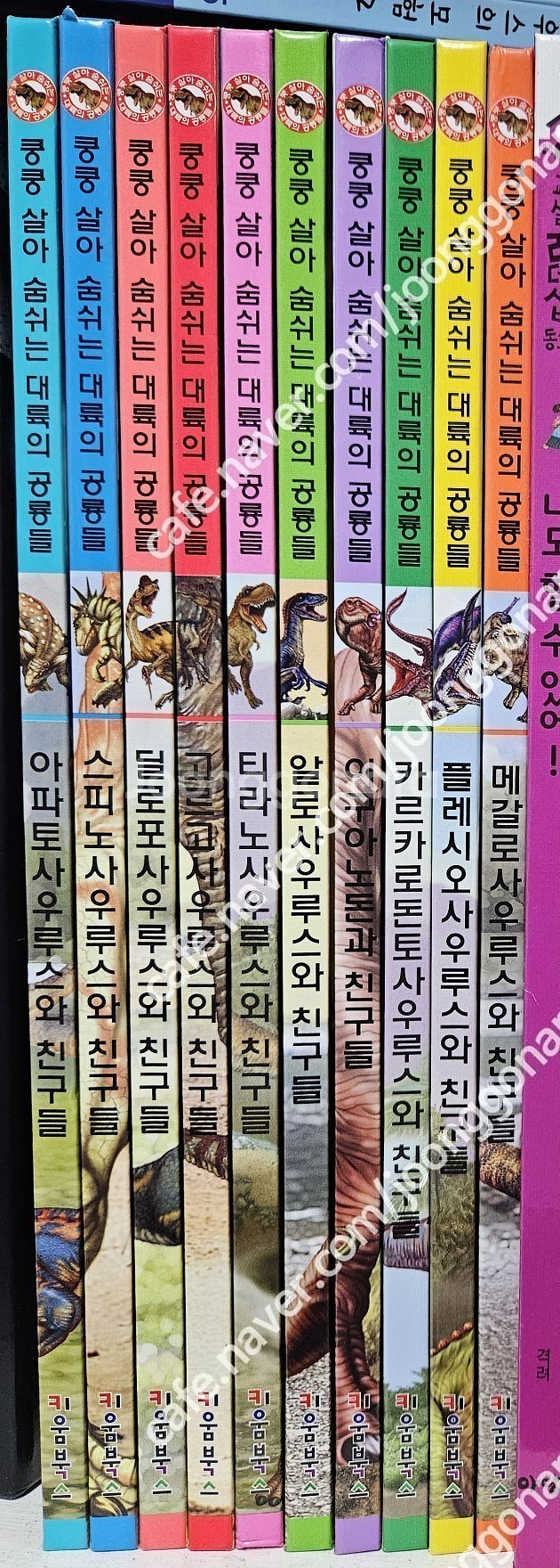 쿵쿵 살아 숨쉬는 대륙의 공룡들10권 택포 1만 5천 유아동도서음반 중고나라