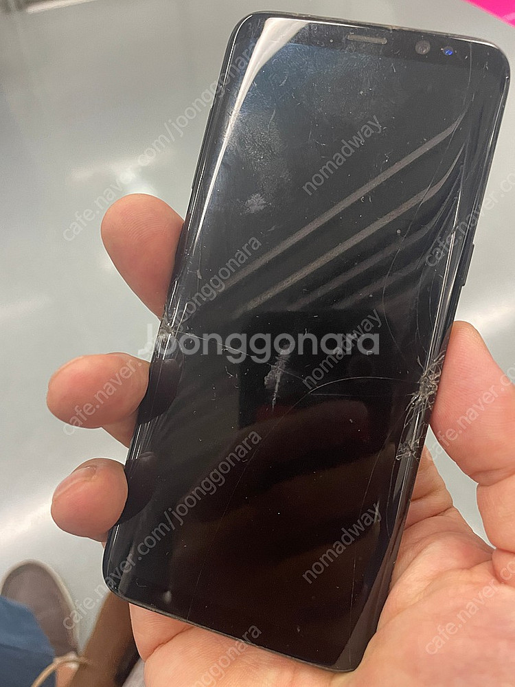 갤럭시 S8 액정 파손 잔상 정상해지폰 스마트폰 중고나라
