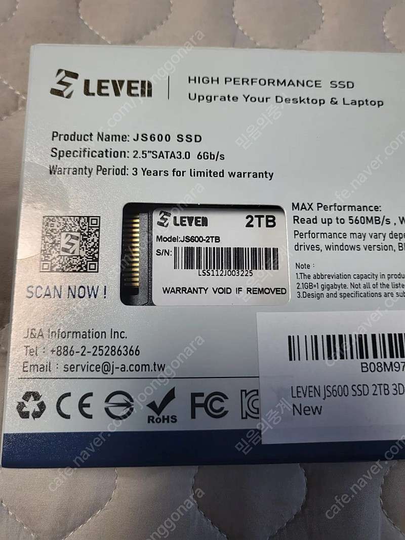 LEVEN JS600 SSD 2TB입니다 | HDD/SSD/ODD | 중고나라