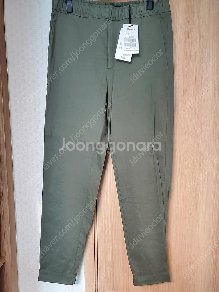 띠어리 에코 크런치 린넨 팬츠카키 S 새상품 남성의류 중고나라