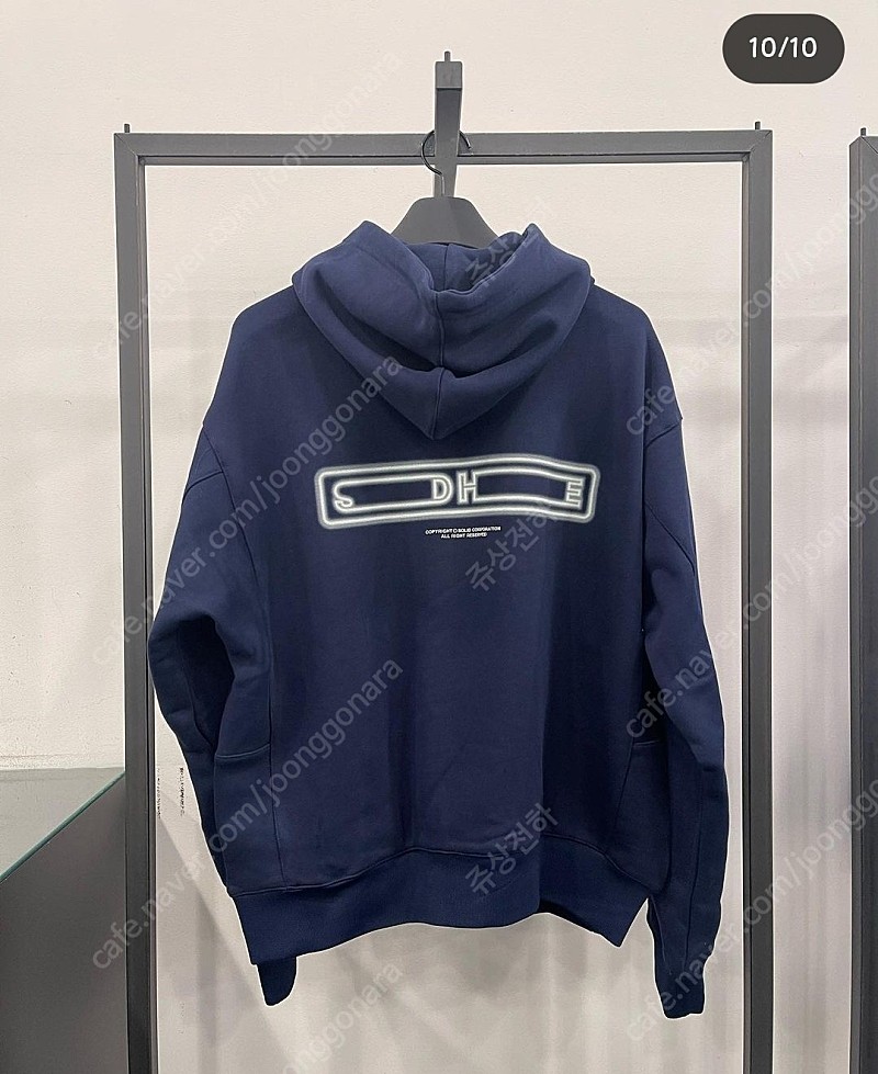 솔리드 옴므 / 22SS 네이비 백로고 후드티 / 48... | 남성의류 | 중고나라