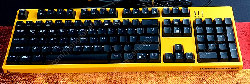 A급 완전방수 앱코 K660 스페셜에디션 엘로우 광축키... | 키보드/마우스/스피커 | 중고나라