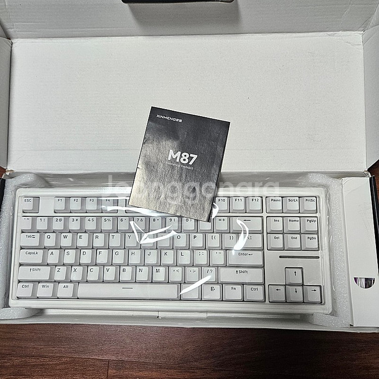 xinmeng m87 유선 갈축 화이트 핫스왑 키보드 ... | 키보드/마우스/스피커 | 중고나라