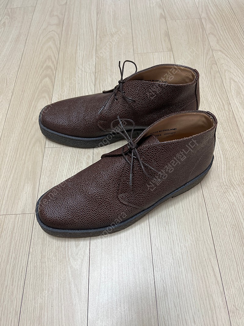 샌더스 하이 처카부츠 레더 브라운 uk9사이즈(us10... | 남성의류 | 중고나라