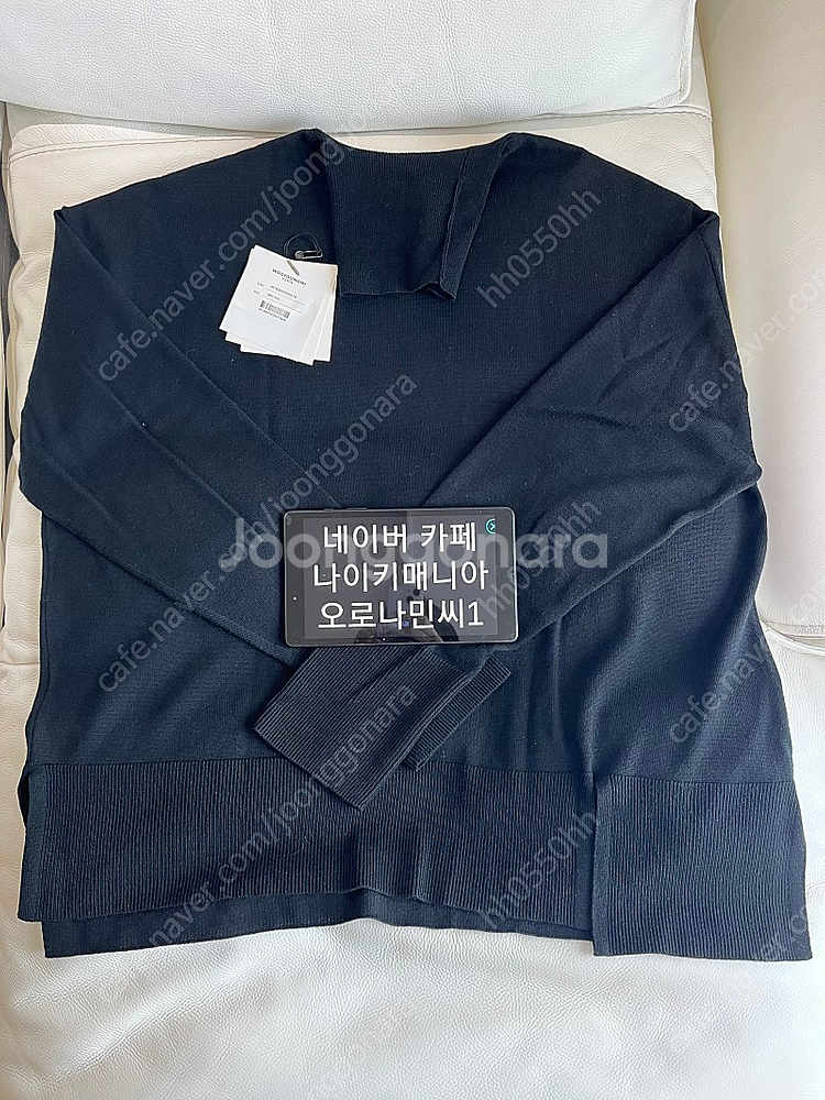 우영미 19FW 밑단 절개 터틀넥 니트 블랙(48) | 남성의류 | 중고나라