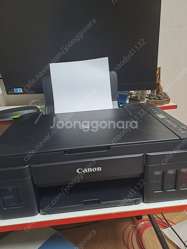 캐논 G2910 빌트인 정품 무한잉크 프린터 복합기 키보드마우스스피커 중고나라