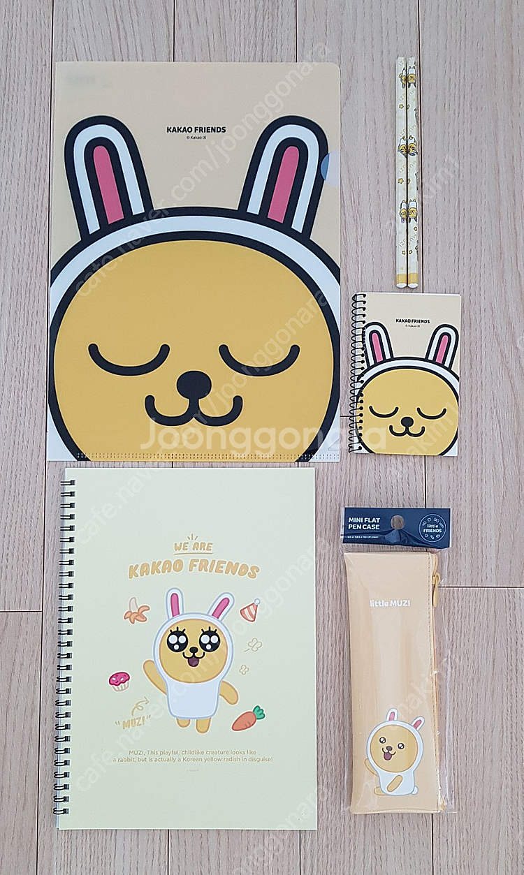 카카오 프렌즈 라이언 무지 스프링노트 필통 L파일 수첩 리빙생활 중고나라